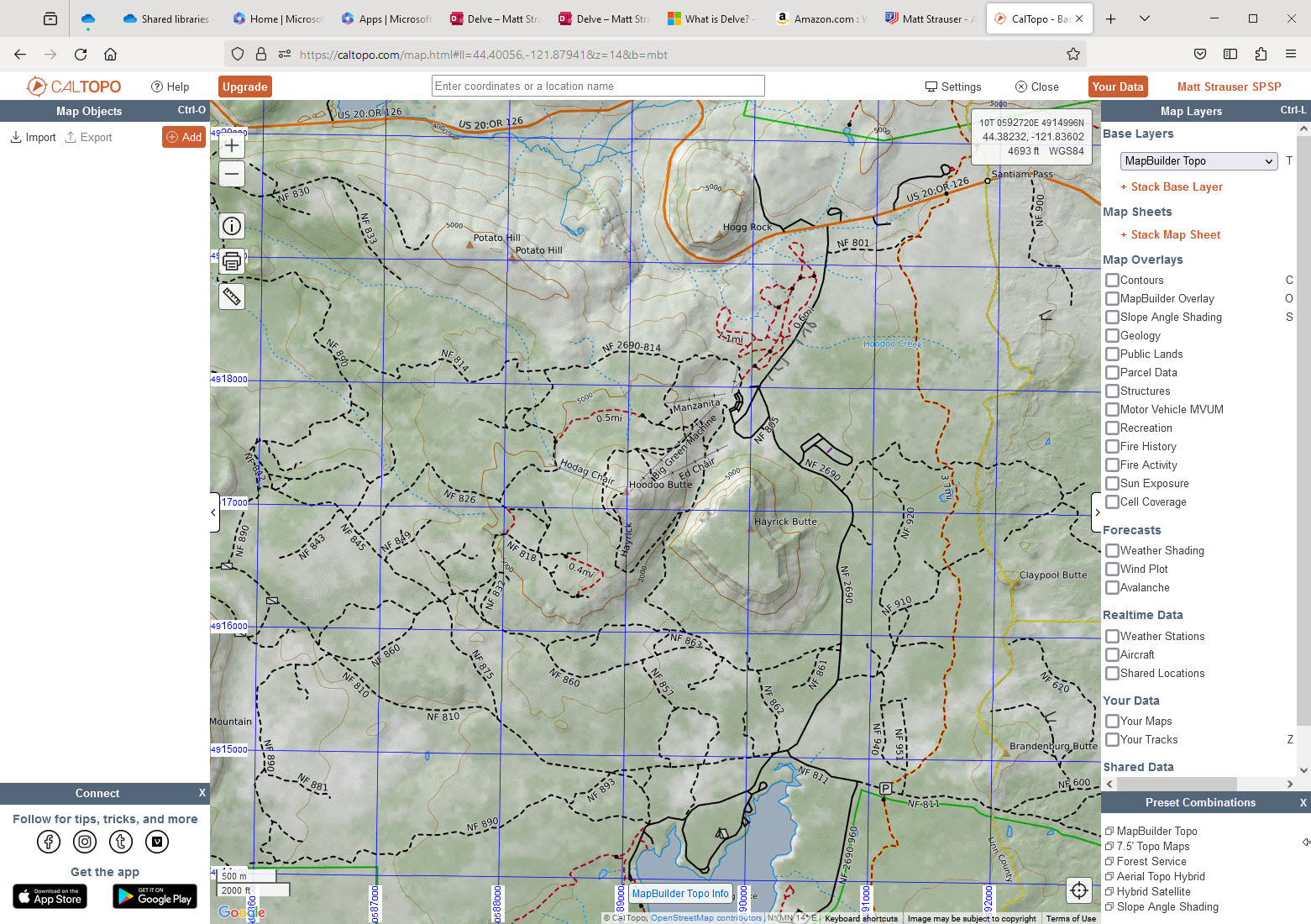 CalTopo – Santiam Pass Ski Patrol